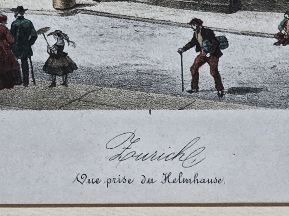 Alte Ansicht „HELMHAUS/MÜNSTER“ - Brücke (Zürich) (Gebraucht) in Wangen ...