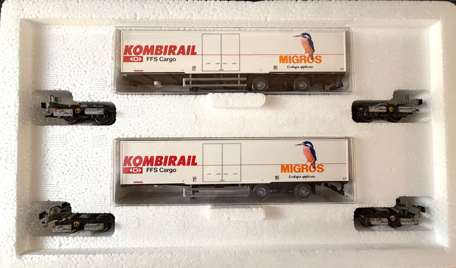 Märklin H0 SBB Cargo Kombirail Transport-System Migros, neu (Neu und ...