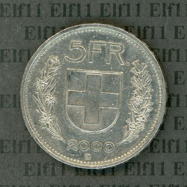 CHF___5.00 2000 vz 5 Franken (Gebraucht) in Widnau für CHF 11 – mit Lieferung auf Ricardo kaufen