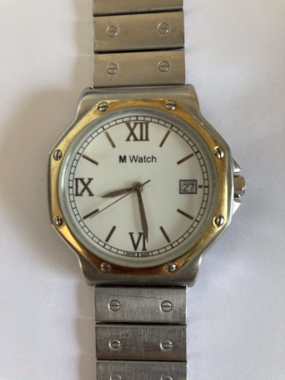 M Watch Swiss Made Herren Armbanduhr Bicolor Vintage (Gebraucht) in ...