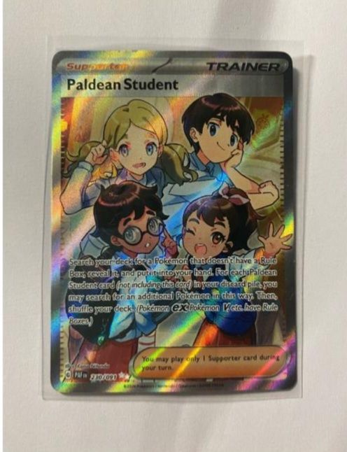 Pokemon Paldean Student Trainer Karte - Top Zustand! (Neu (gemäss ...