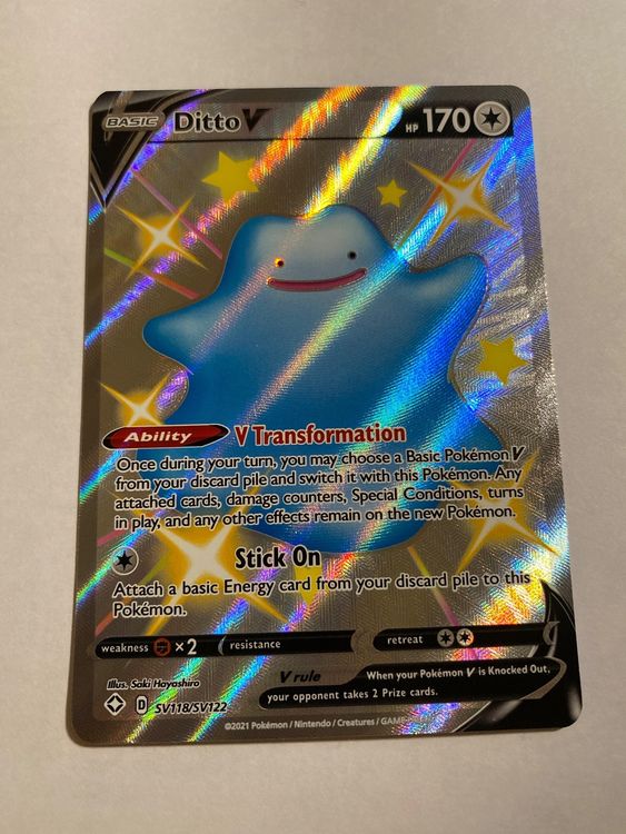 Pokemonkarte Ditto V Shiny EN | Kaufen auf Ricardo