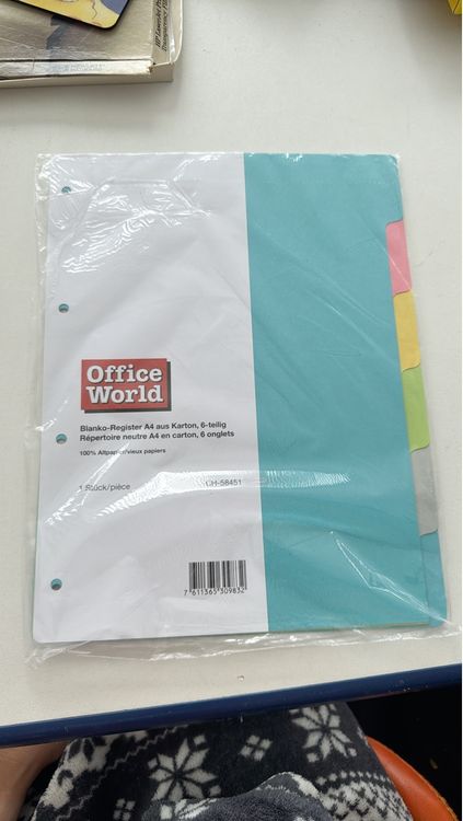 Neuer A4 Register, 6-teilig, Office World - Top Zustand! (Neu und ...