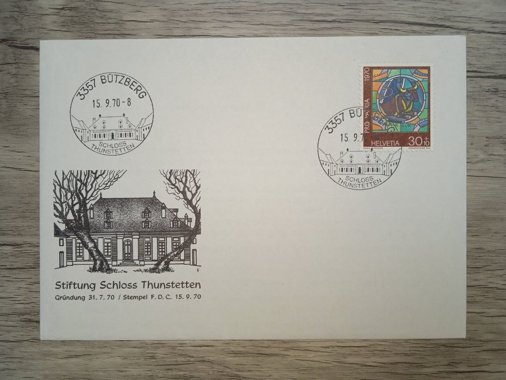 TR37 Enveloppe + Timbre Suisse 1970 (Gebraucht) in Cousset für CHF 0.65 – mit Lieferung auf ...