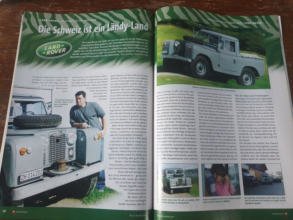 Swissclassics 4/06 Fiat Dino Land Rover Graber GM Biel xa | Kaufen auf ...