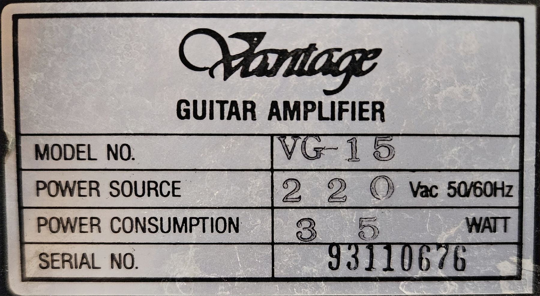 Vantage VG-15 Gitarrenverstärker - Vintage Sound, Top! (Gebraucht) in ...