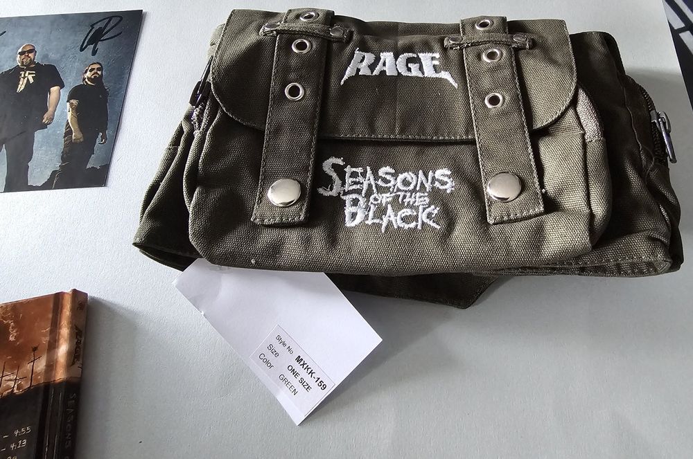 Rage - Seasons Of The Black - Belt Bag - signed insert (Neu (gemäss ...