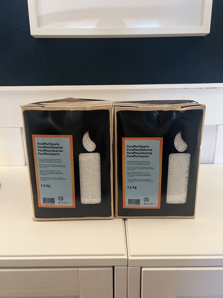 Paraffin/Stearin Wachsgranulat 2 x 2.5kg (Neu und originalverpackt) in ...