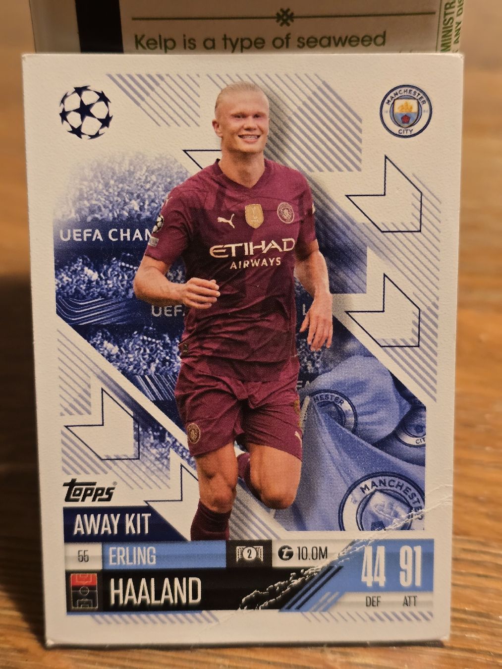Erling Haaland Topps Away Kit UEFA Champions League Card (Gebraucht) in ...