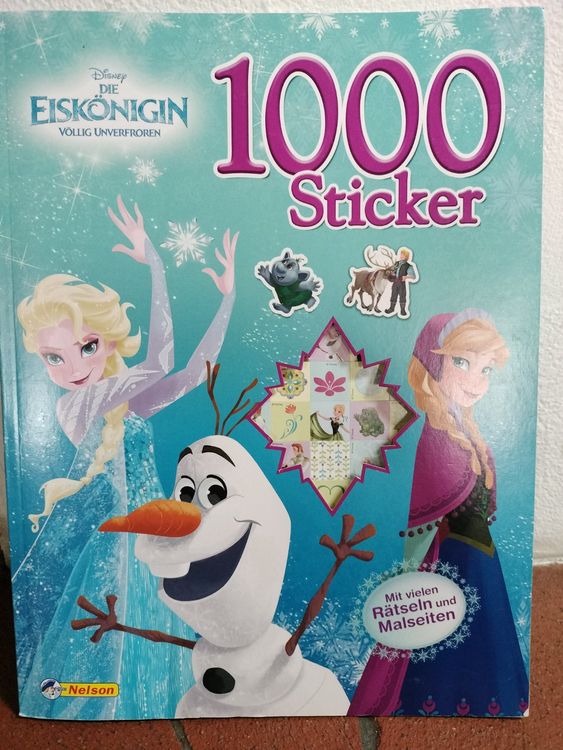 Elsa die Eiskönigin 1000 Sticker mit Rätsel und Malseiten | Kaufen auf ...