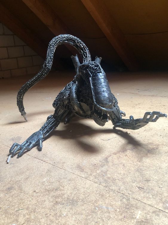 Alien Skulptur Recycle Art | Kaufen auf Ricardo