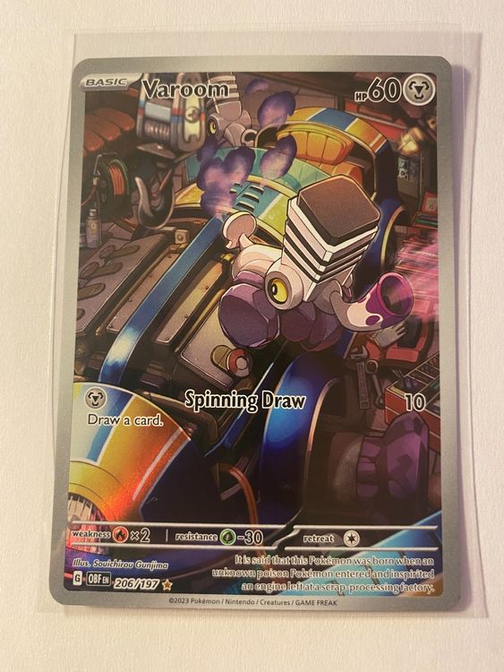 Pokemon Varoom 206/197 Obsidian Flames EN (Neu (gemäss Beschreibung ...