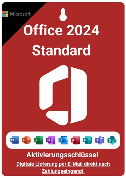 Microsoft Office 2024 Standard 1 PC Vollversion mehrsprachig | Kaufen auf Ricardo