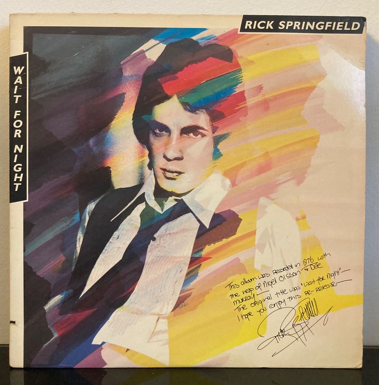 Rick Springfield - Wait For Night LP inkl. poster *USA* 1982 (Neu ...