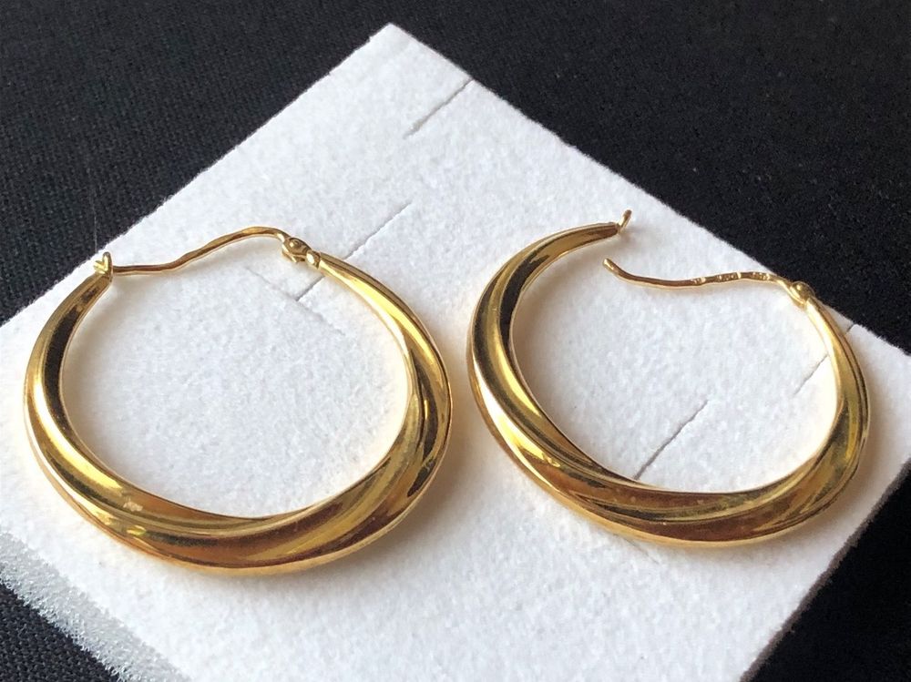 Gold Ohrringe 750 gestempelt | Kaufen auf Ricardo