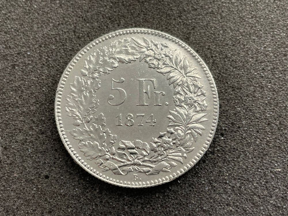 5 Franken Silber 1874 B. -3 (Gebraucht) in Reitnau für CHF 145 – mit Lieferung auf Ricardo kaufen