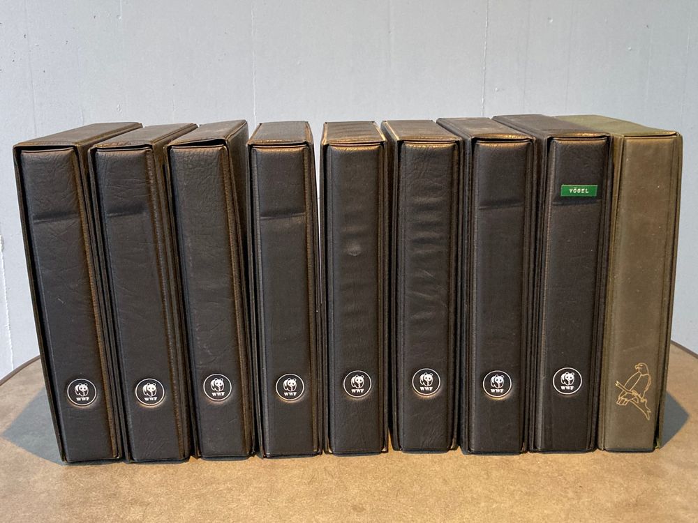 9 WWF Luxus-Alben mit Schuber prall voll m. WWF Briefe/Karte | Kaufen auf Ricardo