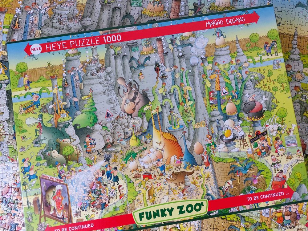 HEYE Puzzle 1000 Funky Zoo JURASSIC HABITAT (Gebraucht) in Flawil für ...