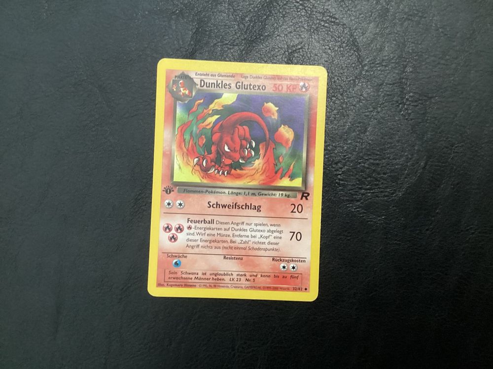 Dunkles Glutexo 1st Edition 32/82 Team Rocket GER LP ab 1 | Kaufen auf Ricardo