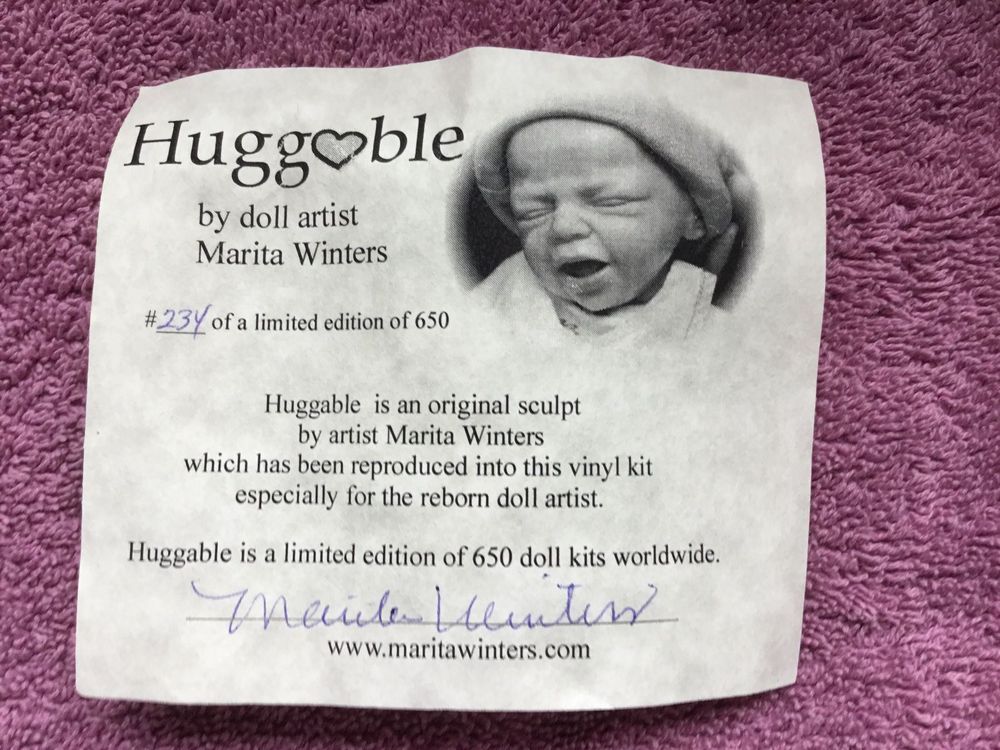 Reborn-Bausatz Huggable v. M. Winters (Neu und originalverpackt) in Bad ...