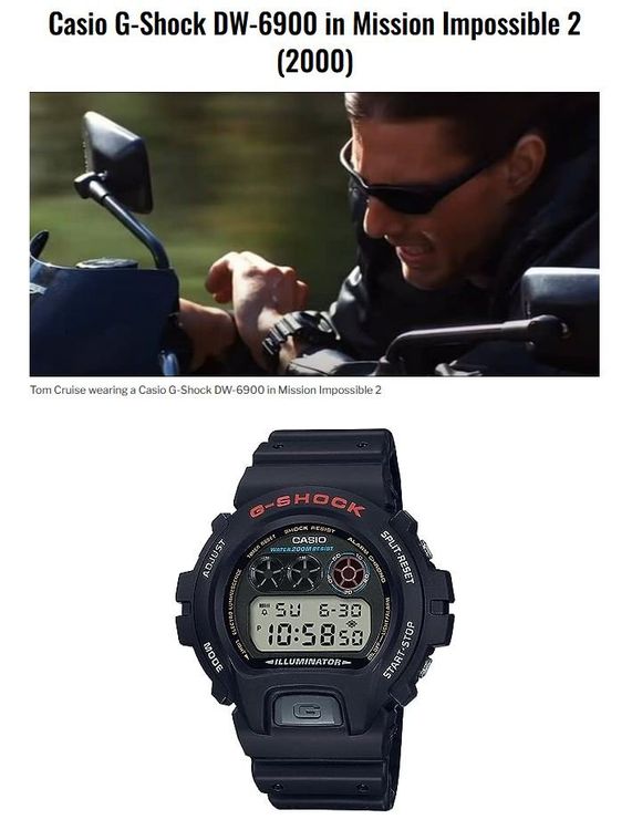 Casio G-Shock DW-6900 in Mission Impossible 2 (Gebraucht) in ...