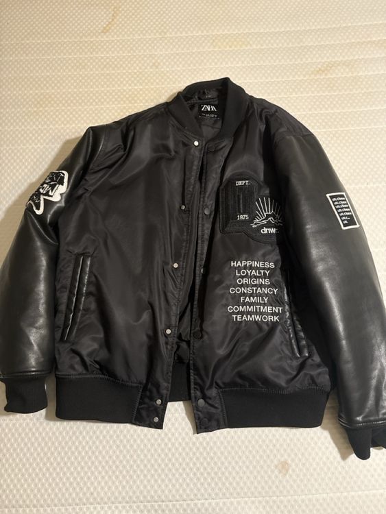 Giacca bomber Zara nera, taglia M, come nuova, autunno 46 (Usato) a ...