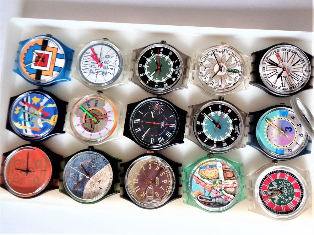 15 Swatch Uhren, Dummy ohne Funktion | Kaufen auf Ricardo