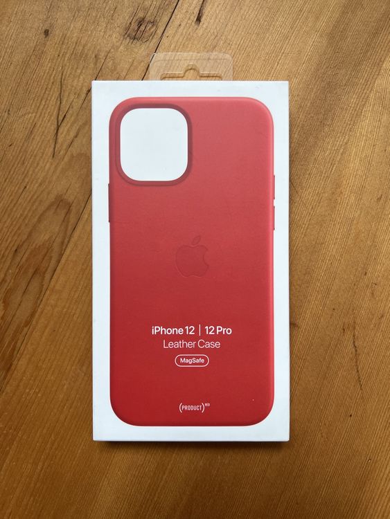 iPhone 12/12 Pro Leather Case Leder Hülle Rot MagSafe Apple (Neu (gemäss Beschreibung)) in ...