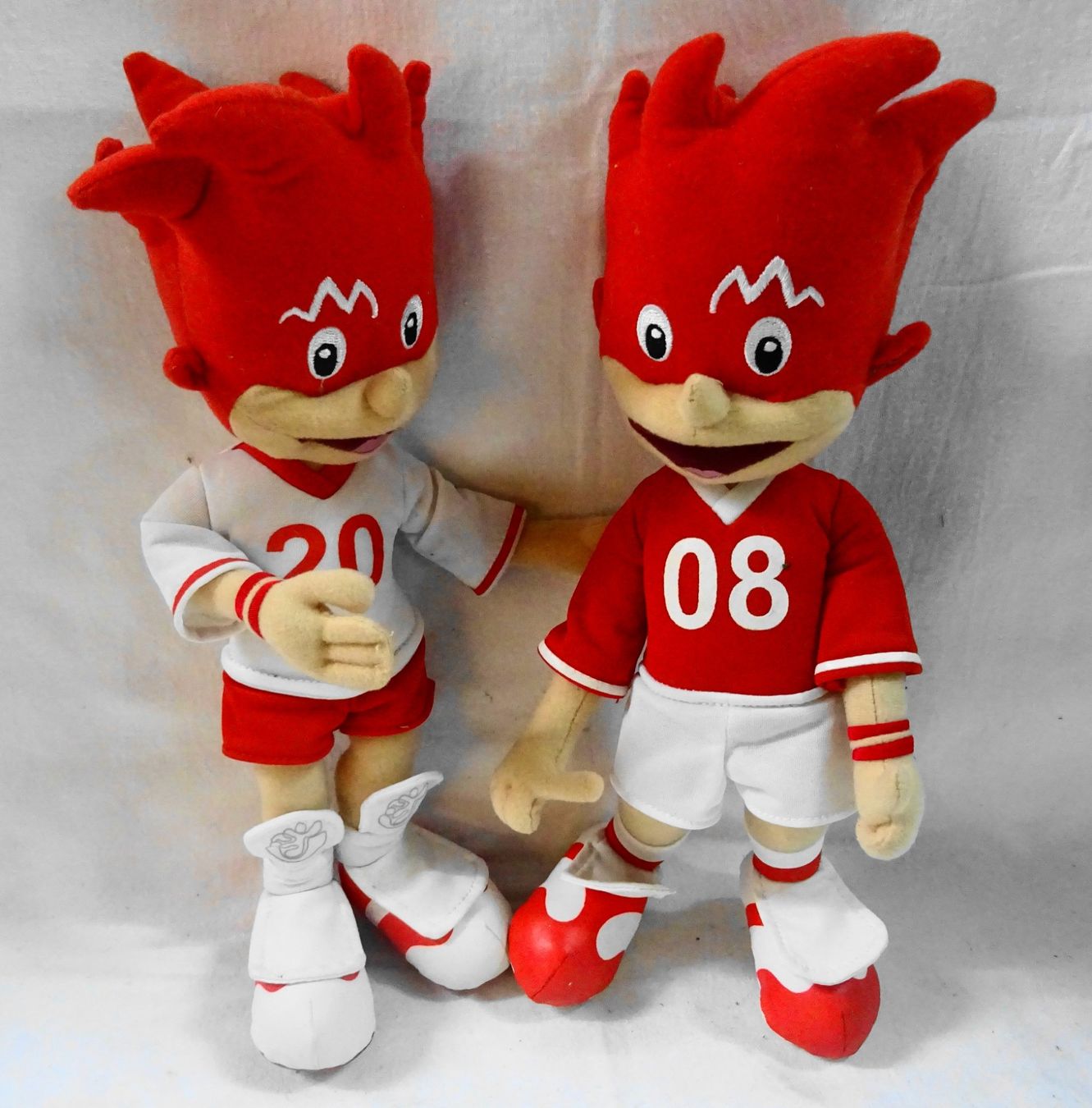 Zwei Fussball Maskottchen EURO 2008 Trix und Flix UEFA CH (Gebraucht ...