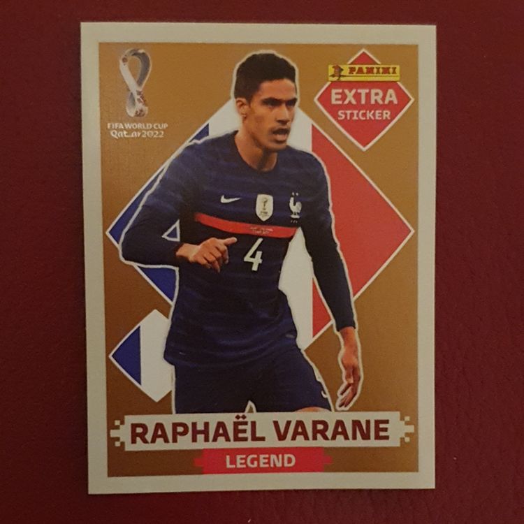 Panini Qatar 2022 Raphael Varane EXTRA STICKER Legend | Comprare su Ricardo