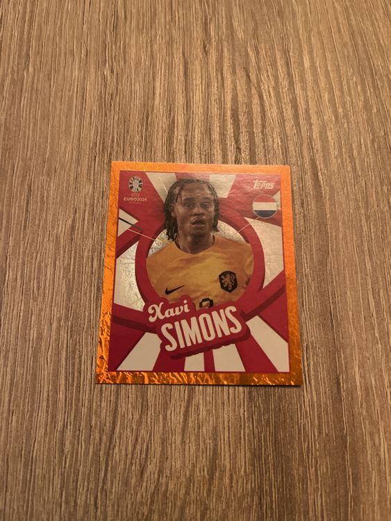 Topps Euro 2024 simons ned ptw orange sehr selten très rare (Neu ...