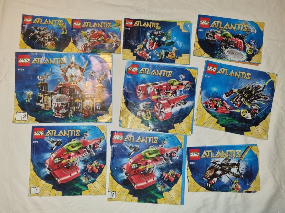 Lego Atlantis - Diverse inklompette Sets mit Figuren - 1.9kg | Kaufen ...