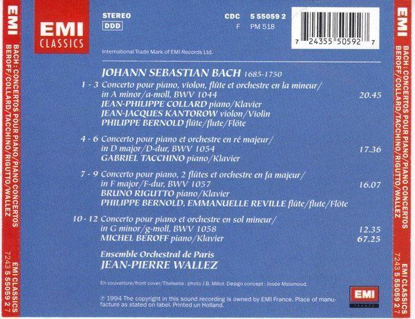 Gabriel Tacchino, Bruno Rigutto, Michel Beroff, J-P Collard, (D ...