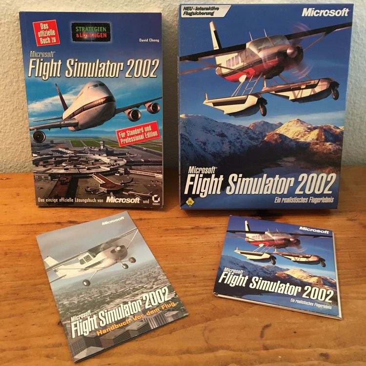 Flight Simulator 2002 PC Game mit OVP 3 CD und Strategiebuch | Kaufen ...