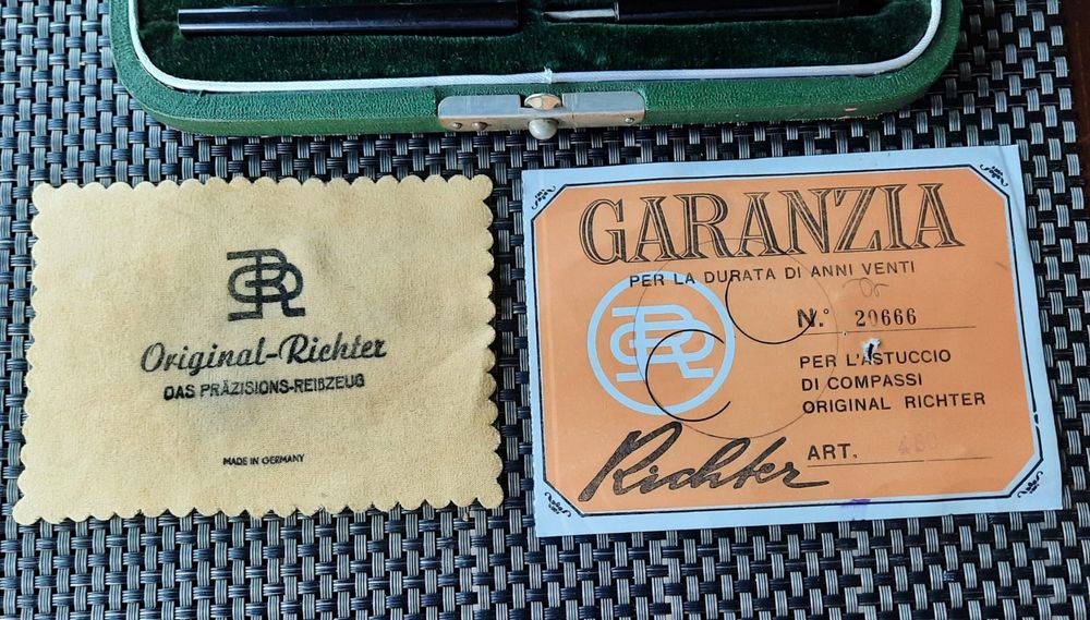 Compasso Set Originale Pracision E.O Richter & Co Vintage (Usato) a ...