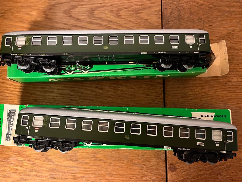 Märklin 4022 D-Zug-Wagen frühe Version guter Zustand OVP 2x | Kaufen auf Ricardo