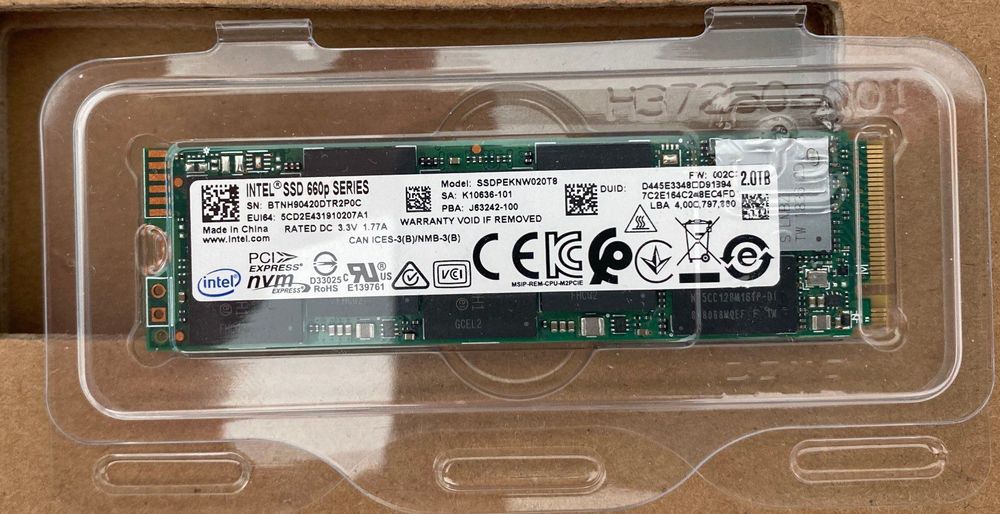 Intel 660p 2 TB NVMe SSD | Kaufen auf Ricardo