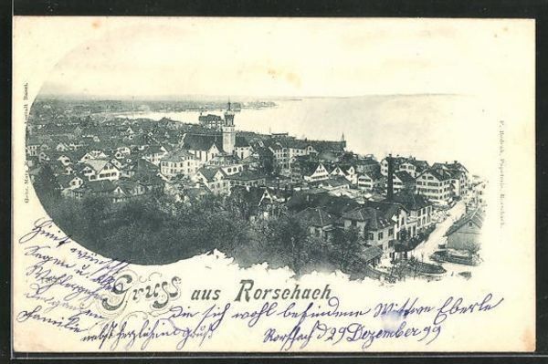 Gruss aus Rorschach, gelaufen 1899 | Kaufen auf Ricardo