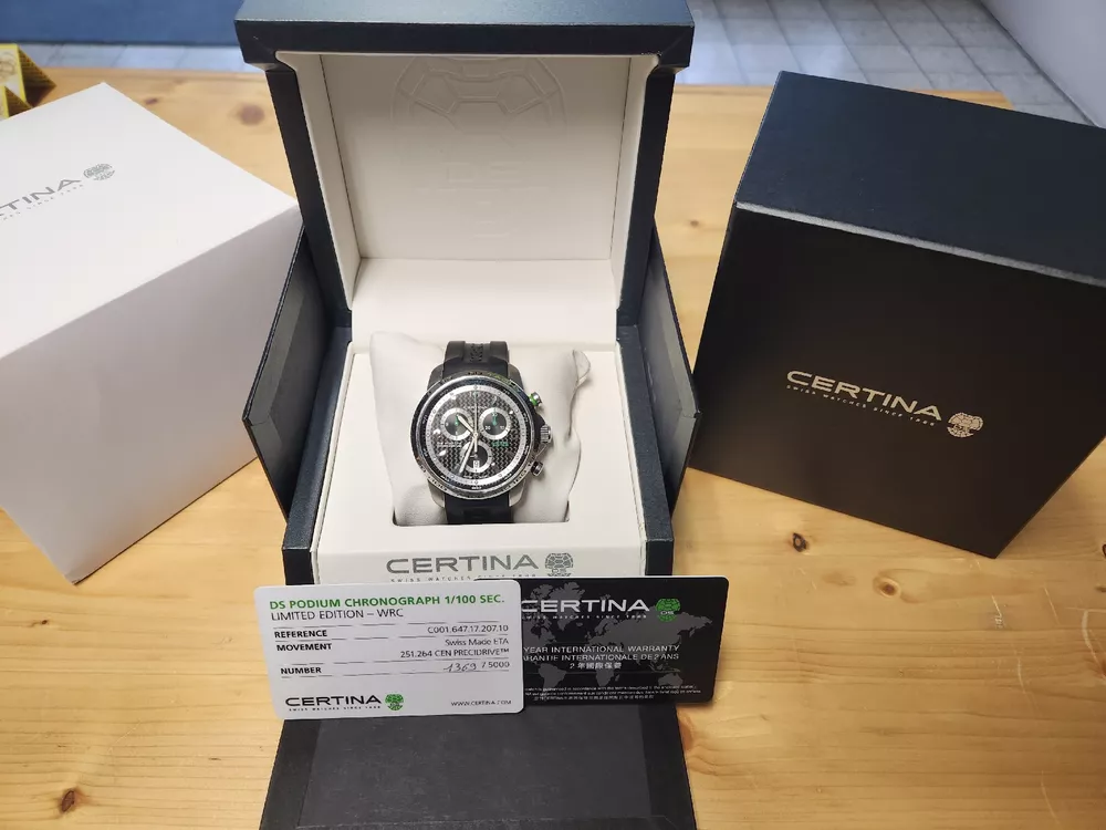 Certina Ds Podium Wrc Limited Edition 1369 5000 Acheter Sur Ricardo