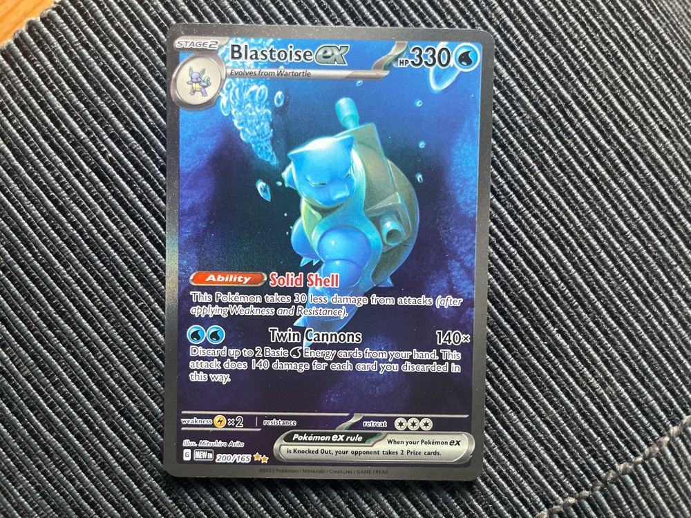 Pokemon Blastoise EX SIR Alt Art 151 near Mint (Neu (gemäss ...