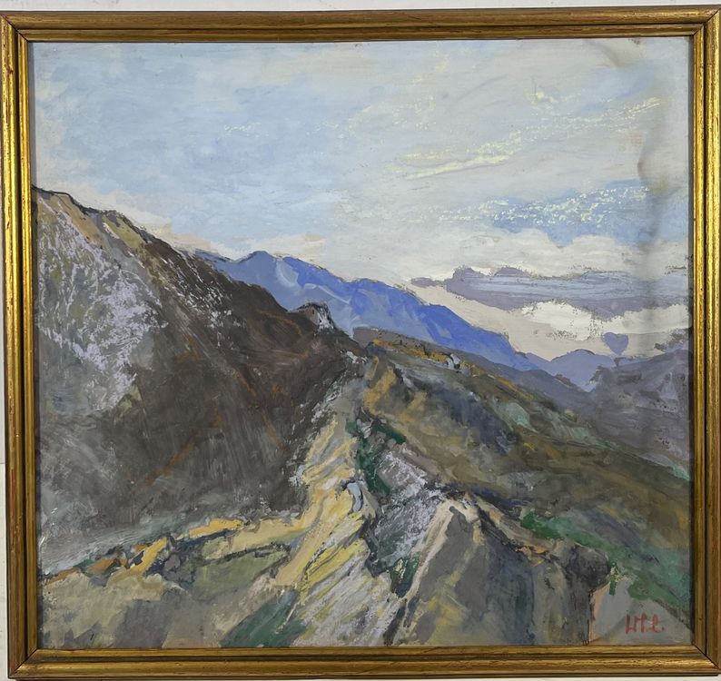 Berglandschaft Aquarell monogrammiert (Gebraucht) in Root für CHF 5 – mit Lieferung auf Ricardo ...