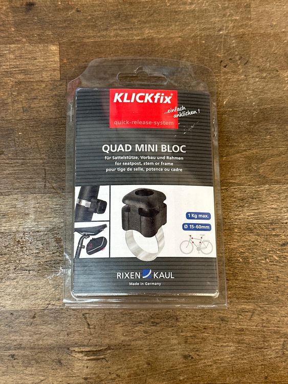Klickfix Quad Mini Bloc (Neu (gemäss Beschreibung)) in Basel für CHF 6.9 – mit Lieferung auf ...