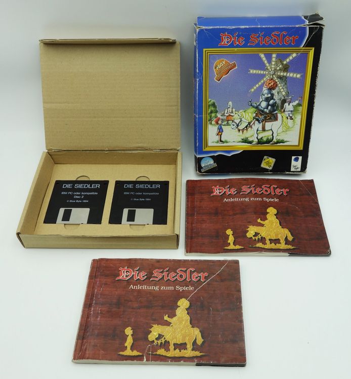 Die Siedler IBM PC Big Box, Blue Byte 1994 Disketten (Gebraucht) in Wil SG für CHF 29.5 – mit ...