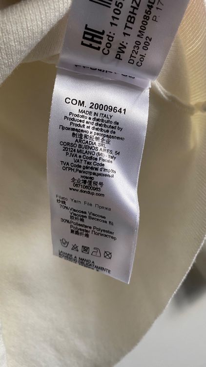 Cut-Out Designer Shirt von Dondup in Gr. S (Neu (gemäss Beschreibung ...