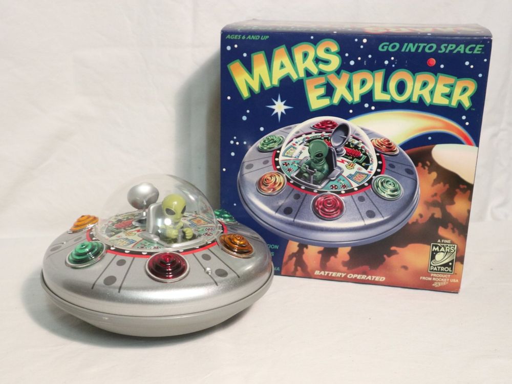 Alien UFO Mars-Explorer Go into Space Bump-N-Go made i Japan (Neu ...