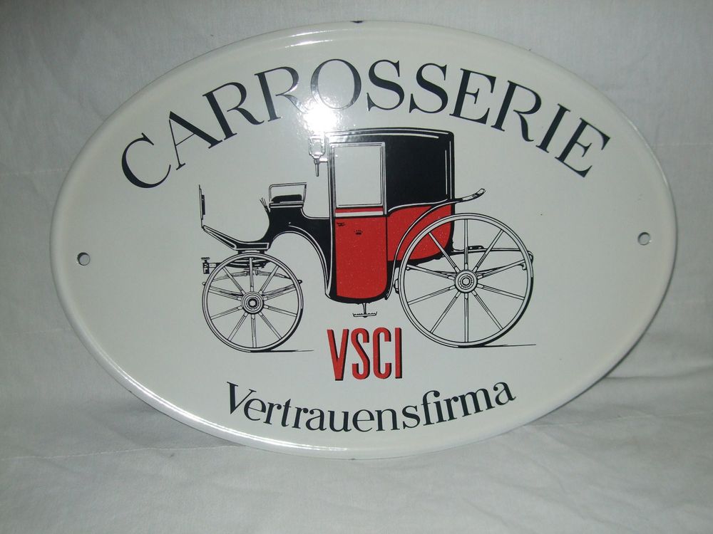 VSCI Carrosserie Emailschild / Kein Blech Schild (Gebraucht) in ...