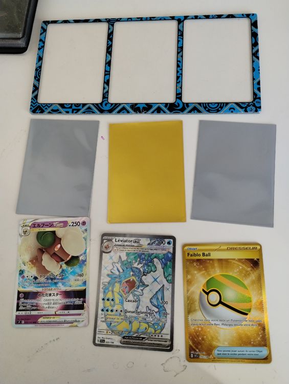 Cartes Pokémon Rares GX VSTAR avec protection (Neu (gemäss Beschreibung ...