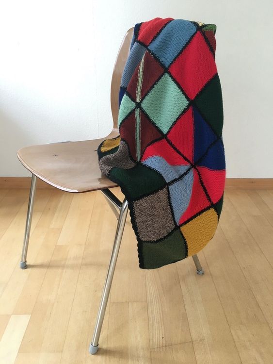 Vintage Strickdecke Patchwork (Gebraucht) in Zürich für CHF 18 – mit ...