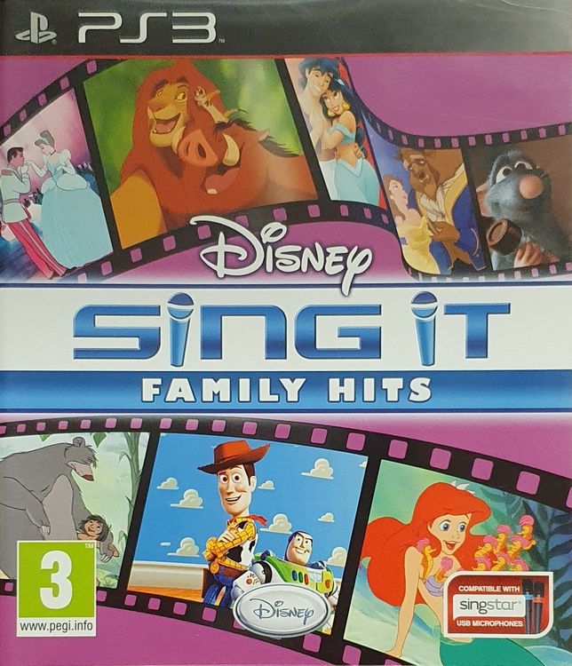 Sony PlayStation 3 Game (PS3) Disney Sing it - Family Hits (Gebraucht ...