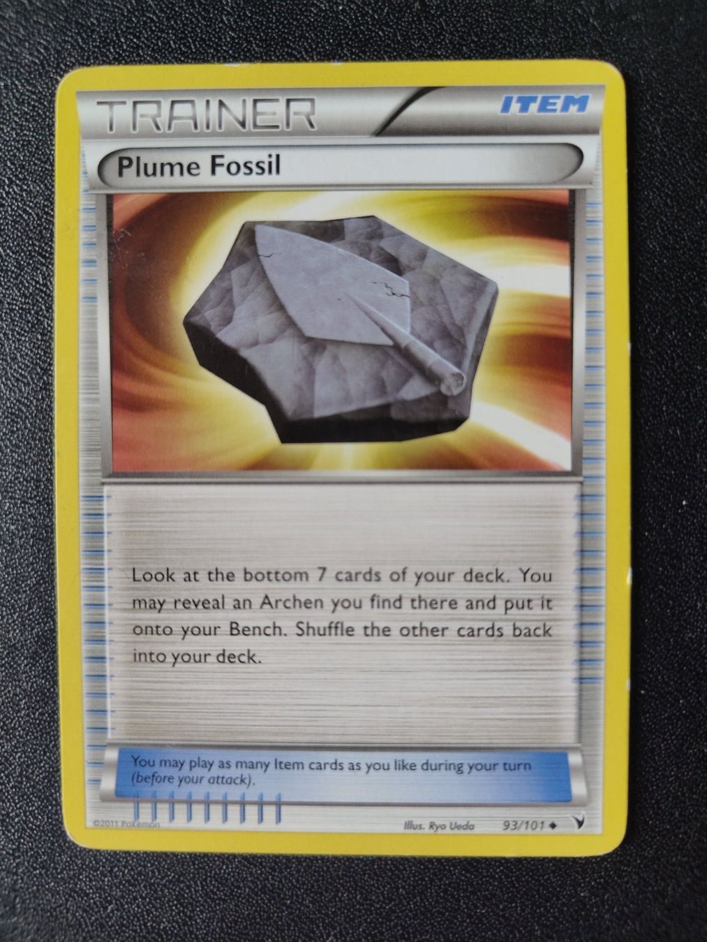 Plume Fossil 93/101 Trainer Pokémon Noble Victories 2011 EN (Gebraucht ...